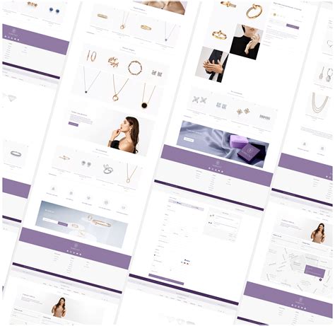 web site design ui ux for the sale of jewelry 9 images behance
