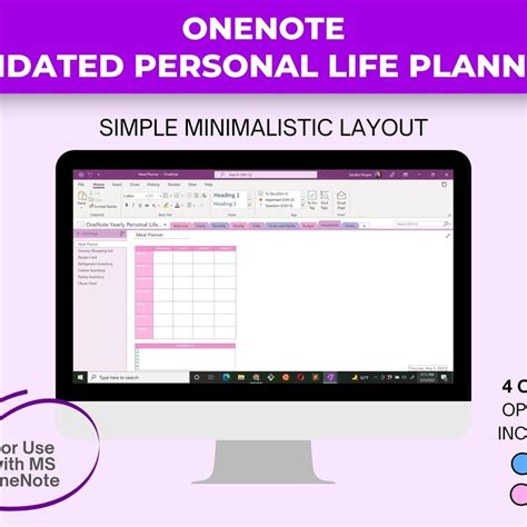 Planner Template Etsy