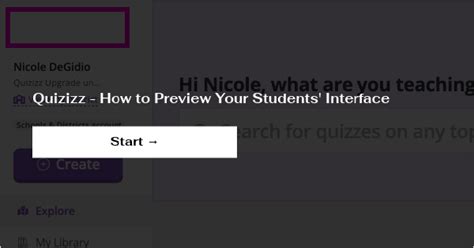 Quizizz How To Preview Your Students Interface