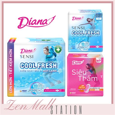 Bvs Diana Ban Ngày Siêu Mỏng Có Cánh Sensi Cool Freshbăng Vệ Sinh