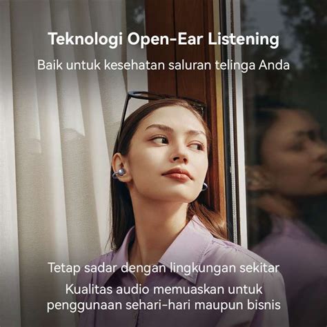 Promo Huawei Freeclip Open Ear Tws Earphone Fashionable C Bridge