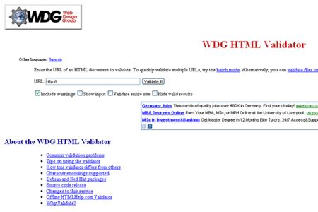 List Of Online Tools For Website Validation Blueblots Com