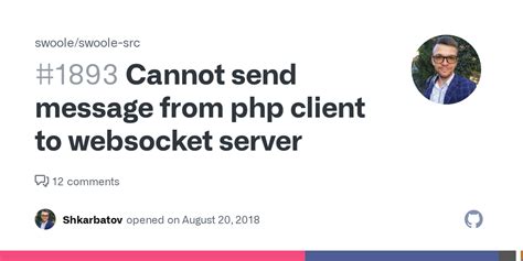 Cannot Send Message From Php Client To Websocket Server · Issue 1893