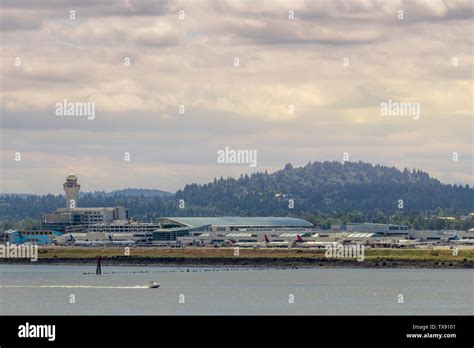Portland Or Usa June 2019 View Of Concourse D And E With Air