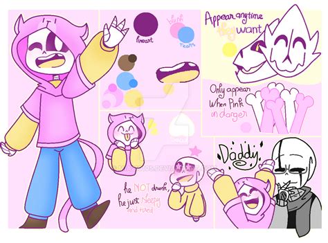 Pink Sansundertale Oc Reference Sheet By Mia210105 On Deviantart