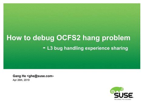 How To Debug Ocfs2 Hang Problem Odp