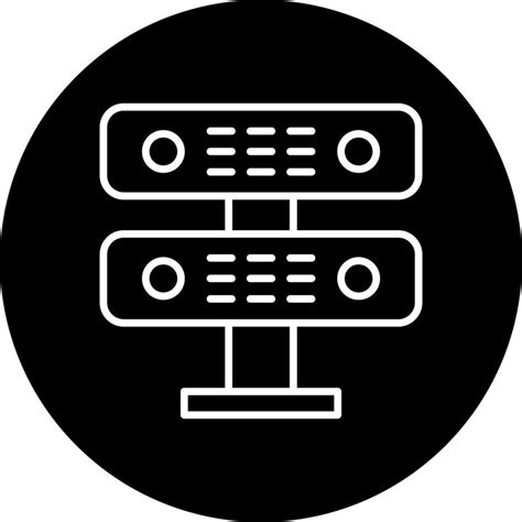 Server Vector Icon Style 22552659 Vector Art At Vecteezy