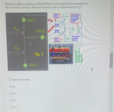 Solved Referring To Fig 1 Showing An Nmos Pmos Circuit And