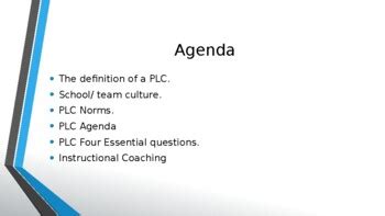 Effective PLC Process And Procedures Professional Development PPT
