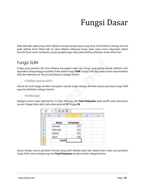 Kumpulan Formula Formual Di Excel Komplit Pdf