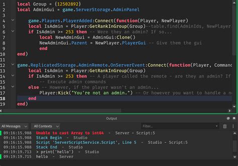 unable to cast array to int64 scripting support developer forum