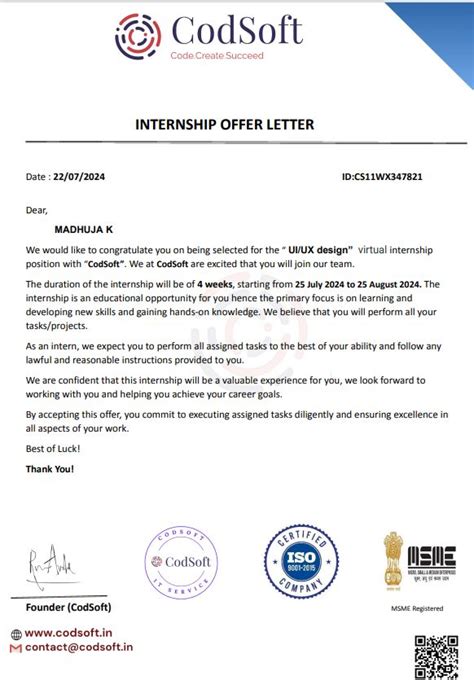 Madhuja K On Linkedin Internship Codsoft Uiuxdesign Virtualinternship Careergrowth