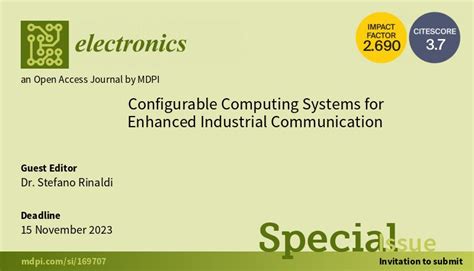 Electronics Mdpi On Linkedin Specialissue Computing Industrial Openaccess Mdpielectronics