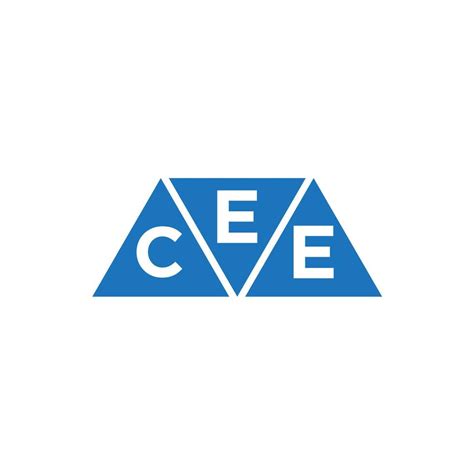 Ece Triangle Shape Logo Design On White Background Ece Creative