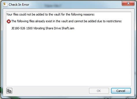 solved vault check in issue autodesk community
