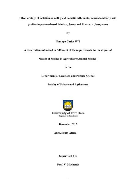 Pdf Effect Of Stage Of Lactation On Milk Yield Somatic Cell Counts