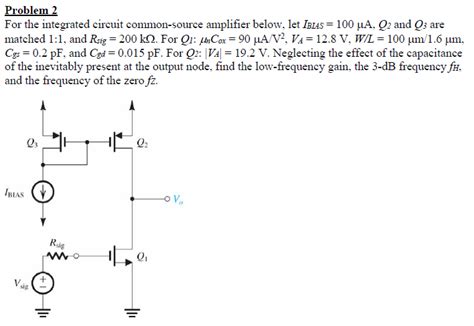 Solved Problem 1 For The Circuit Shown Below Derive The