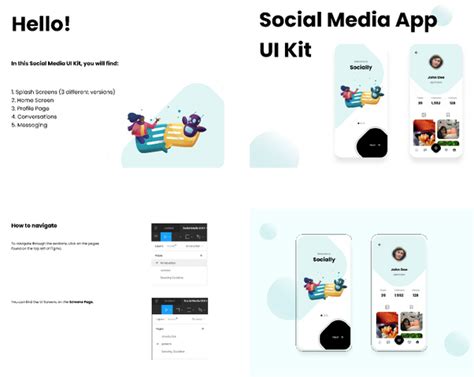 Social Media UI Kit Figma