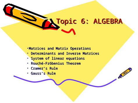 ppt topic 6 algebra matrices and matrix operationsmatrices and