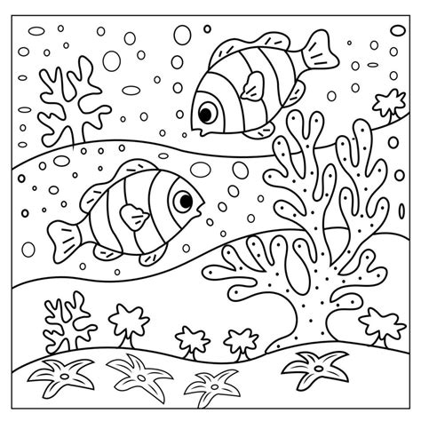 Sea Life Coloring Pages Cute Sea Animals Coloring Pages Svg Png