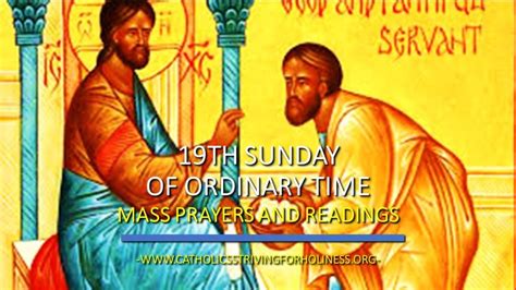 19th Sunday In Ordinary Time Year C