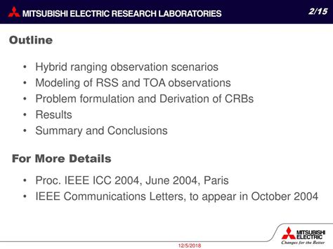 a hybrid toa rss based location estimation ppt download