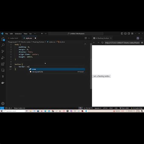 A Flashing Button Animation Created With Html And Css Youtube