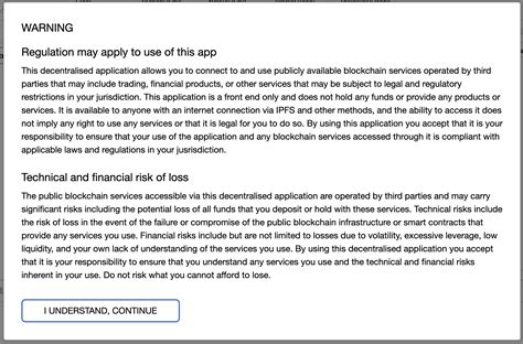 Spike Legal Disclaimer In Context · Issue 2164 · Vegaprotocol