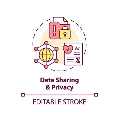 Data Sharing And Privacy Concept Icon Patient Information Security Concern Precision Medicine