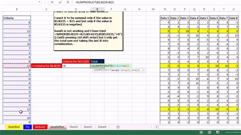 Mr Excel And Excelisfun Trick 160 Adding With Criteria From Ranges With