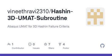 Github Vineethravi2310 Hashin 3d Umat Subroutine Abaqus Umat For 3d