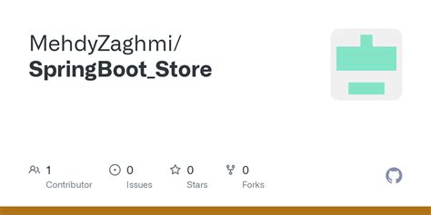 github mehdyzaghmi springboot store