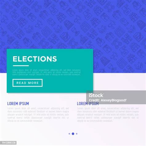 선 아이콘이 있는 선거 및 투표 개념 유권자 투표 함 취임 부패 대통령의 정치적 승리 선전 뇌물 동요 벡터 일러스트 레이 션 인쇄 미디어 템플릿 Presidential