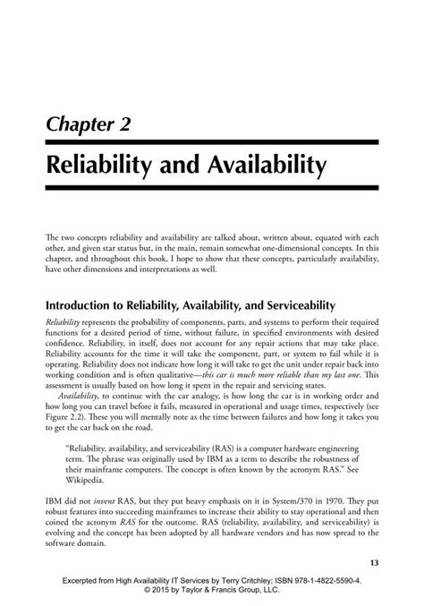 Pdf Introduction To Reliability Availability And · Pdf Filereliability And Availability