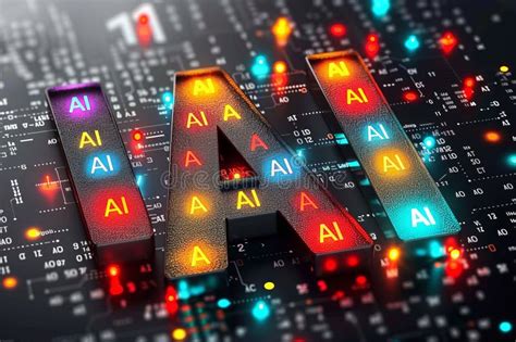Ai Data Grid With Glowing Nodes Advanced Artificial Intelligence Technology Futuristic Digital