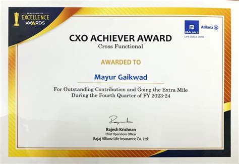 Mayur Gaikwad Csm® On Linkedin Recognition From Cross Functional Teams Are Always Very Special