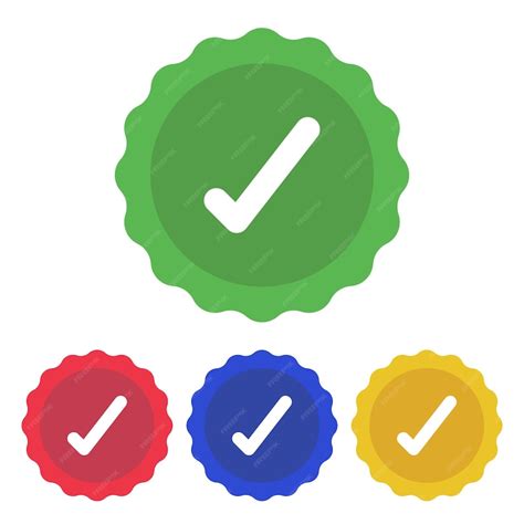 Premium Vector Approved Check Mark Stamp Set