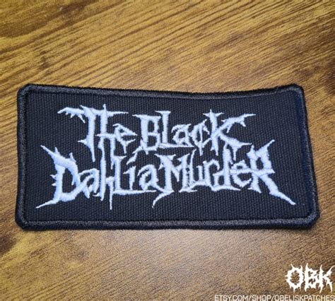 The Black Dahlia Murder Patch Embroidered Patch Canvas Waterproof