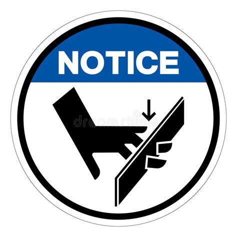 Notice Sharp Edges Will Cut Symbol Sign Vector Illustration Isolate