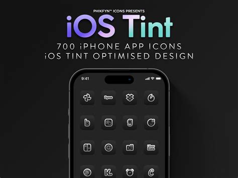 700 Ios18 Tint IPhone App Icon Pack Customise Your IPhone With Designer Ios Tint Ready Home