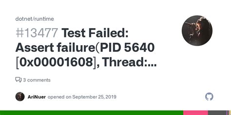 Test Failed Assert Failure PID X Thread X F About To FailFast