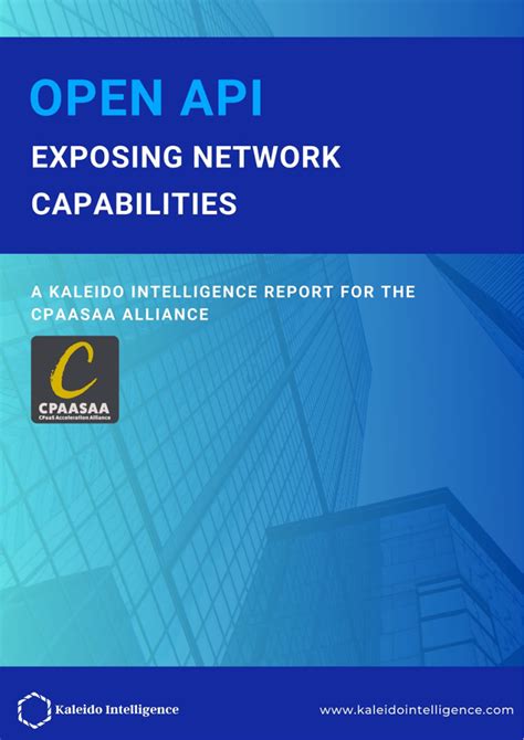 Open Api Exposing Network Capabilities Free White Paper