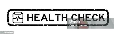 그런지 블랙 건강 체크 워드 차트와 펄스 기호 아이콘 사각형 고무 씰 스탬프 흰색 배경 간호사에 대한 스톡 벡터 아트 및 기타 이미지 간호사 건강 진단 건강관리와