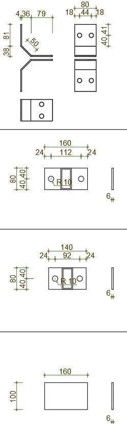 Steel Plates Design In Autocad 2d Drawing Dwg File Cad File