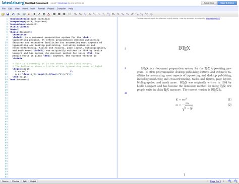 Online LaTeX Editing Root
