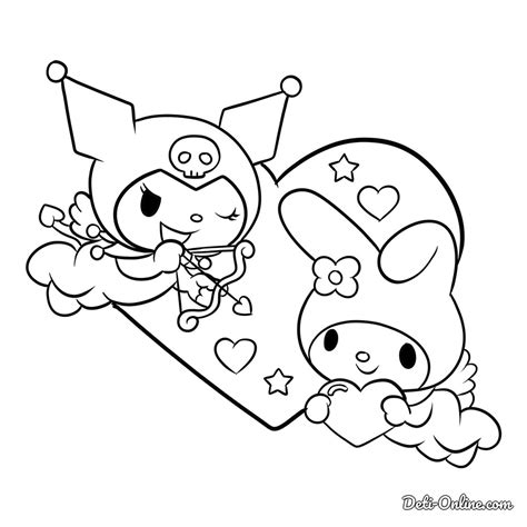 Раскраска куроми распечатать маленькие