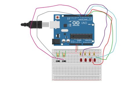 Circuit Design If Com Botão Tinkercad