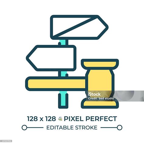 Right To Be Considered Innocent Until Proven Guilty Pixel Perfect Line Color Icon Stock
