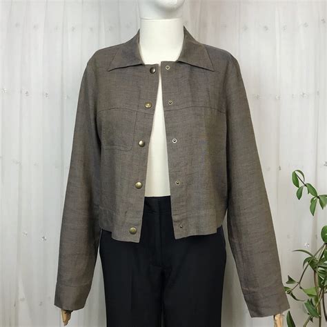 Vintage Linen Short Light Jacket Daniel Boudon Formes Paris Boho Bomber Jacker Viscose Linen Etsy