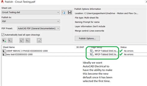 Ace Publish Page Setup Autodesk Community
